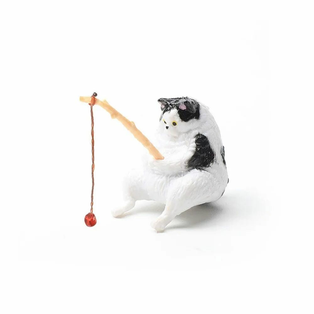 Украшение аквариума: Кошка на рыбалке подвесной декор для дома, аквариума и ландшафта