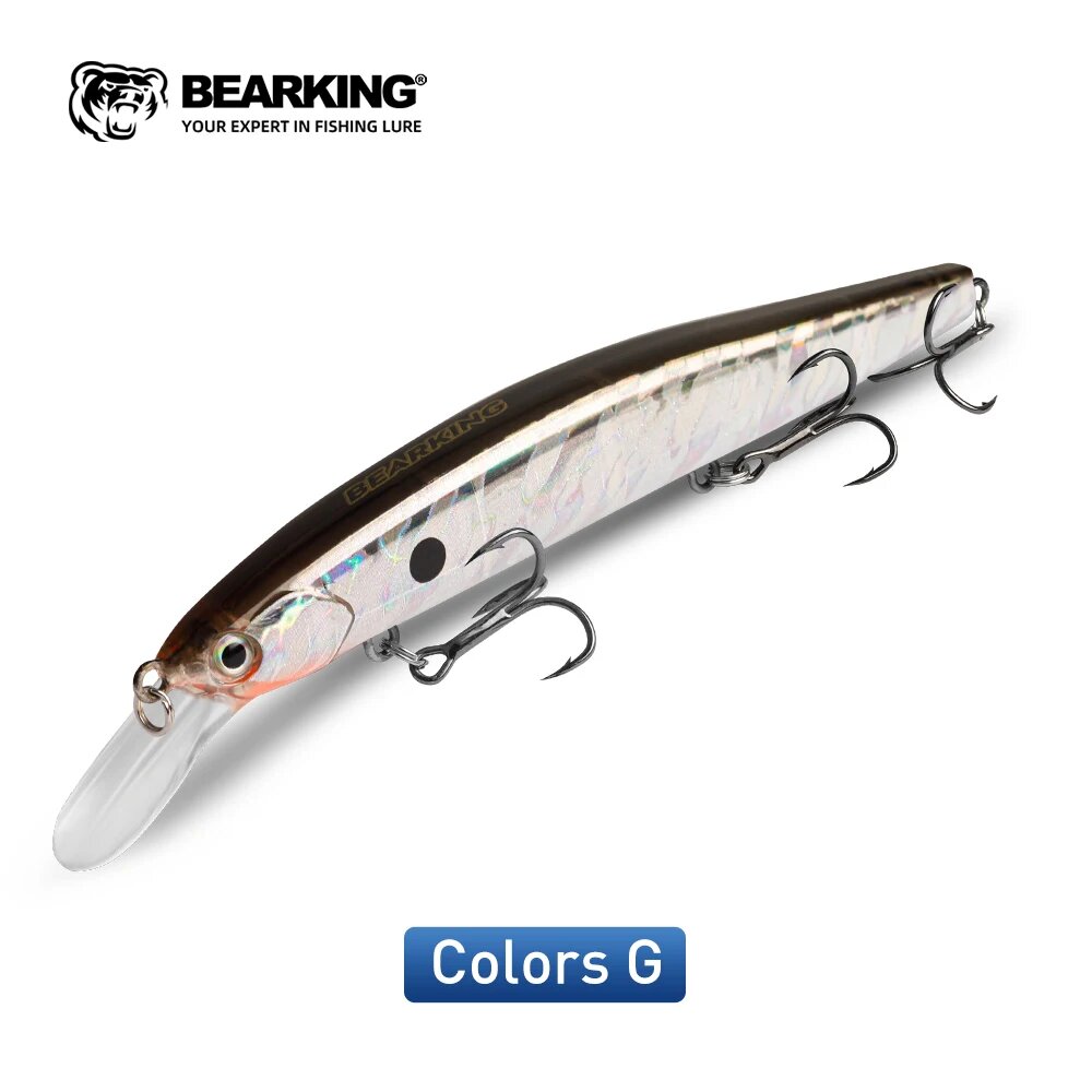BEARKING медленно тонущие воблеры 130 мм G