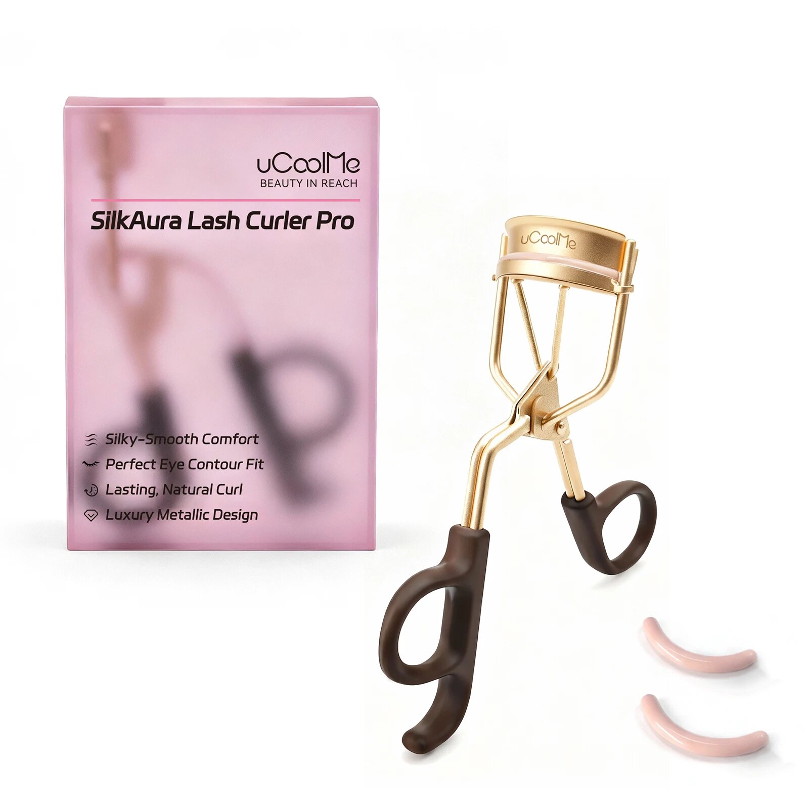 UCoolMe щипцы для завивки ресниц золотые