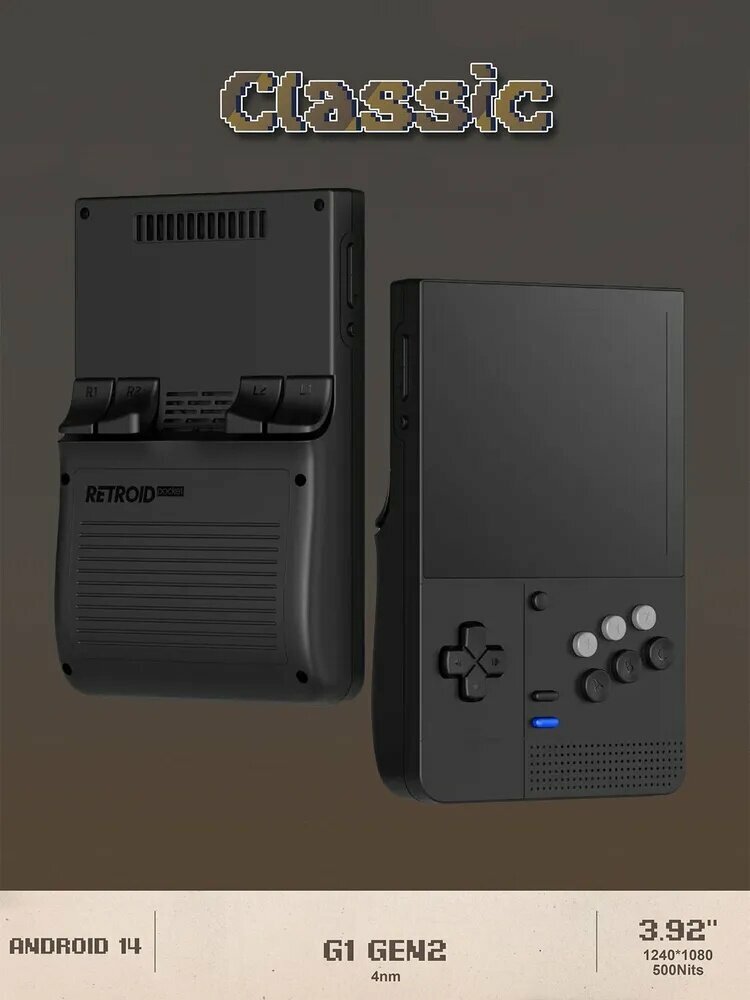 Retroid pocket classic Портативная игровая консоль Android 14 система 3,92-дюймовый Oled экран RP Classic игровая консоль