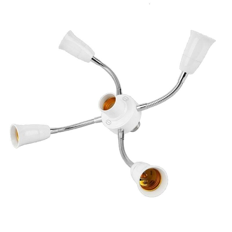 Разветвитель патрона E27 на 3/4/5/6 розеток, Пять голов