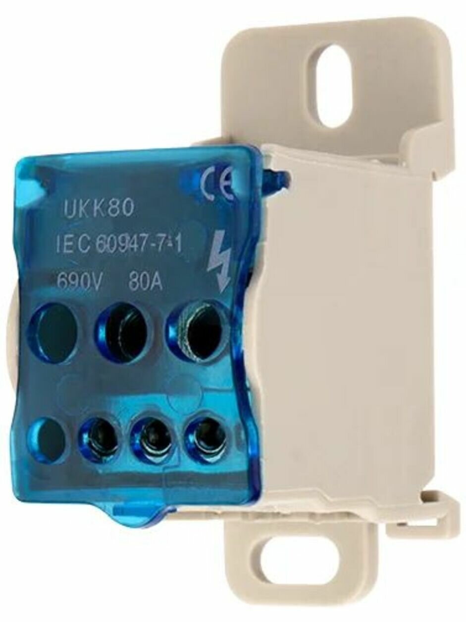 Распределительный блок REXANT рбд-80а на din-рейку 11-2000