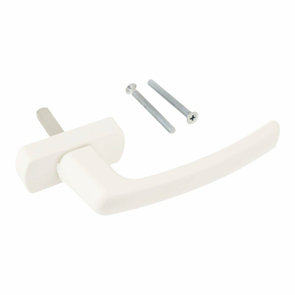 Ручка оконная MACO Harmony, штифт 35мм, пластик/сталь, белая, для ПВХ окон