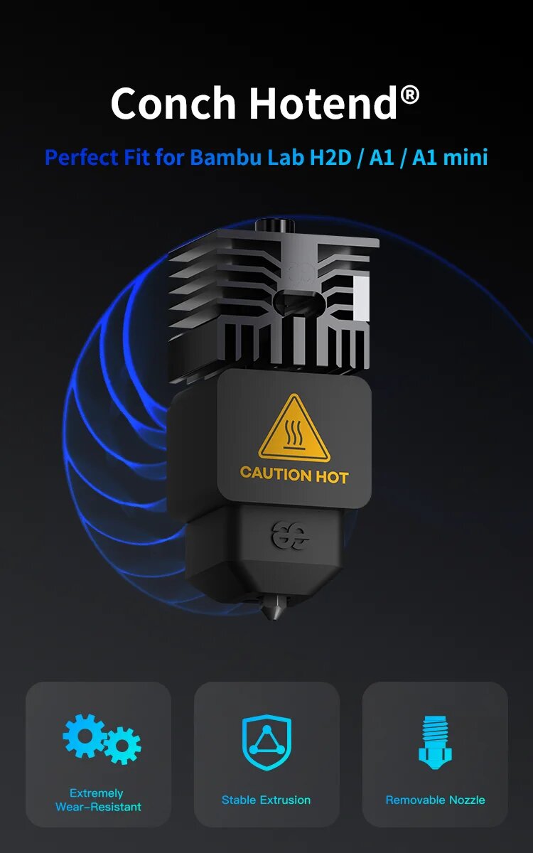 FYSETC Phaetus Conch Hotend для Bambu A1/A1 Mini/H2D