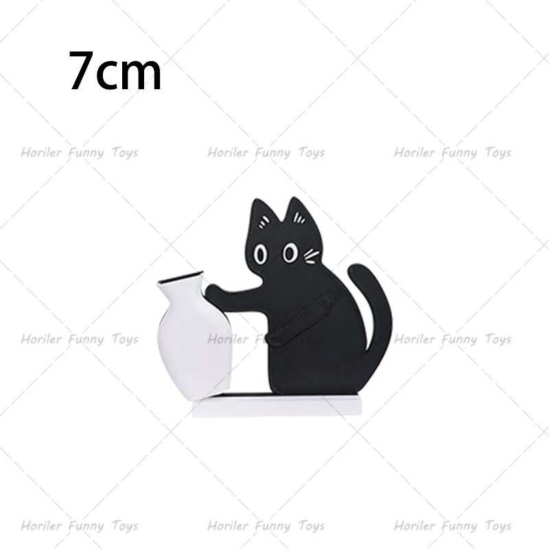 3D Печатный котенок ваза 7cm Kitten Vase a