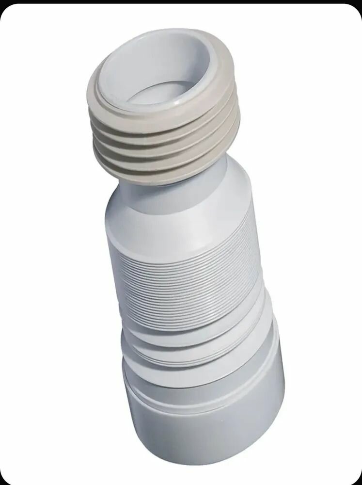 Усиление гофры канализационного коллектора унитаза на 110 мм, вставное соединение