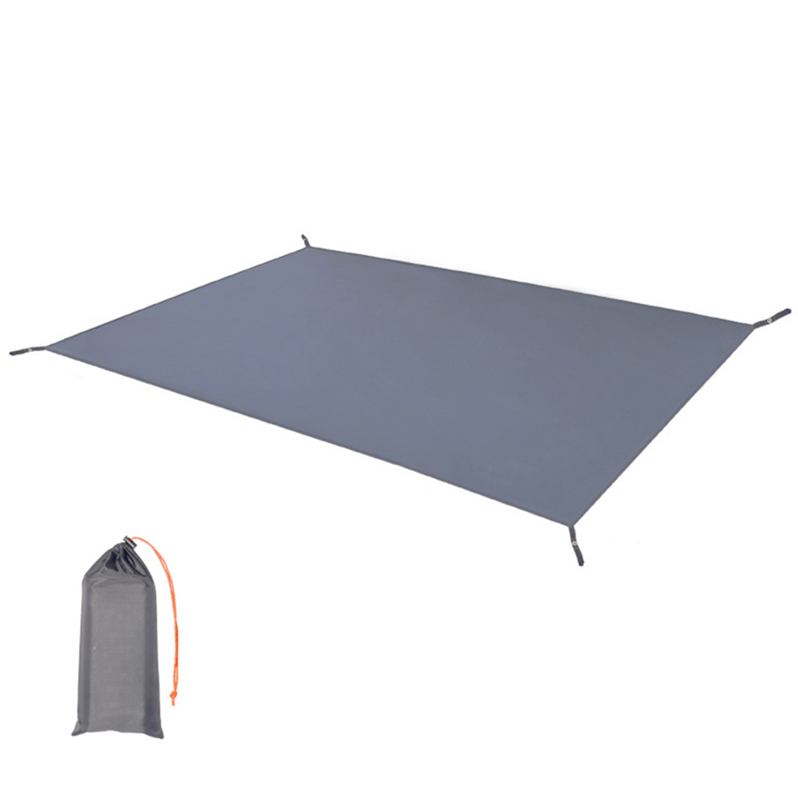 Плотный водонепроницаемый кемпинговый трепок ПУ2000мм, пикник-мат, пляжный коврик, подстилка для палатки, навес от солнца, подстилка для походов, путешествий, альпинизма, материал Оксфорд, цвет серый, размеры S (90*210см), M (140*210см), L (180*210см),