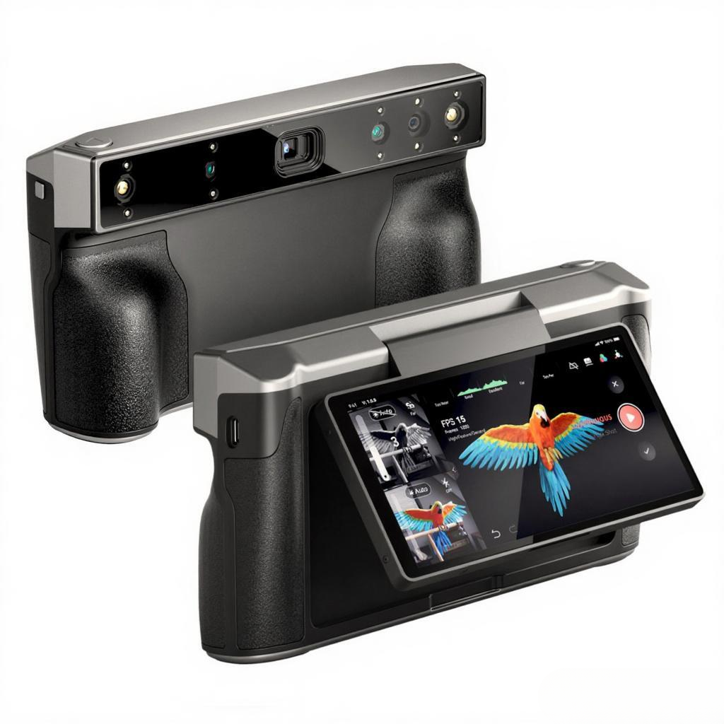 MIRACO PRO 3D Scanner для 3D Printing Wireless Handheld 3D Model Scanning 15 fps Scan Speed Up to 0.02 mm Precision Full Color RGB Camera для Small to Large Objects Fast Recharging Battery 32GB RAM