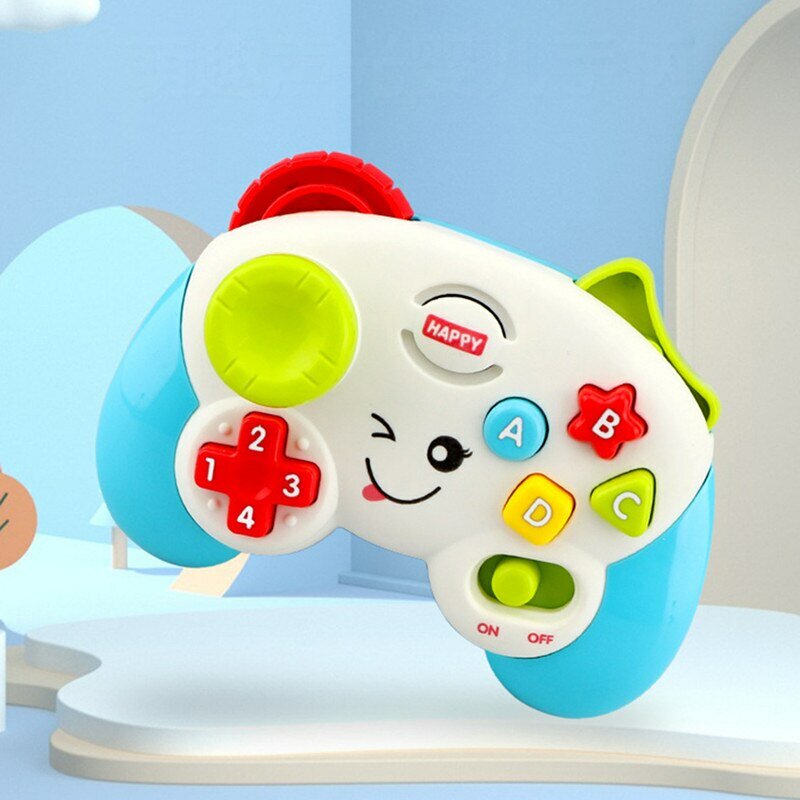 Детские музыкальные многофункциональные электрические игровые игрушки контроллера детских двойных языков игры освещения и усилителя; Звук игрушки инструмент для детей подарок (красочный)