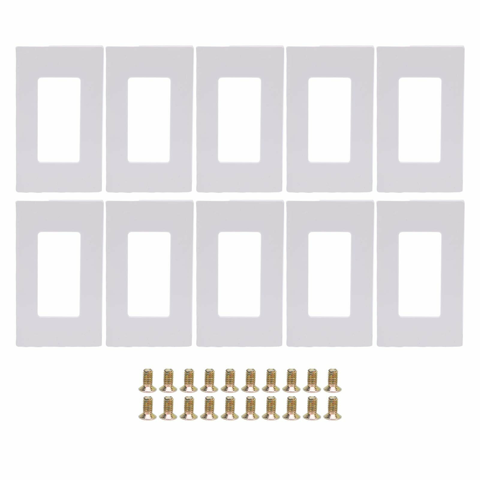 10 комплектов защелкивающихся креплений, подходящих для Leviton 80301-SW Decora Plus, комплект монтажных кронштейнов для настенной панели 1 группы
