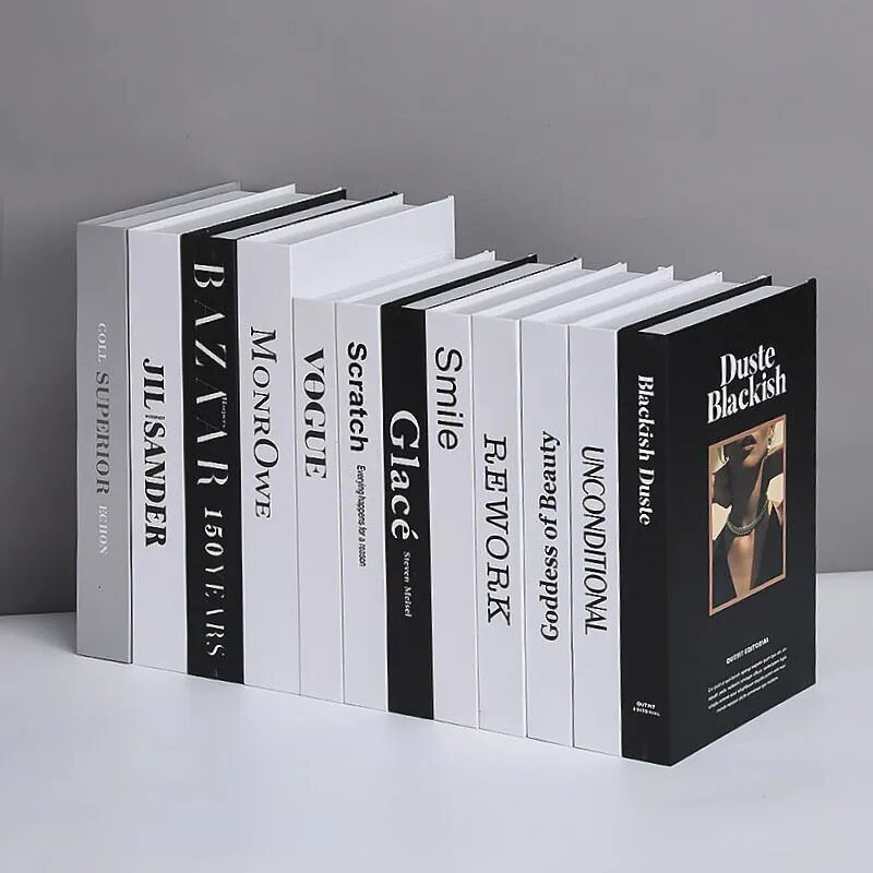 12 поддельных книг для интерьера, декоративные книги для оформления помещений