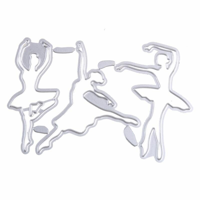 Трафареты для вырезания балерин, Серебро