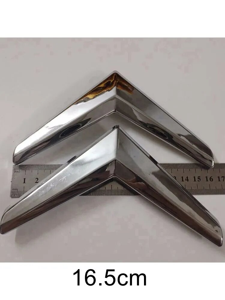 16.5cm Серебро Знак передней решетки Citroen или значок заднего чемодана