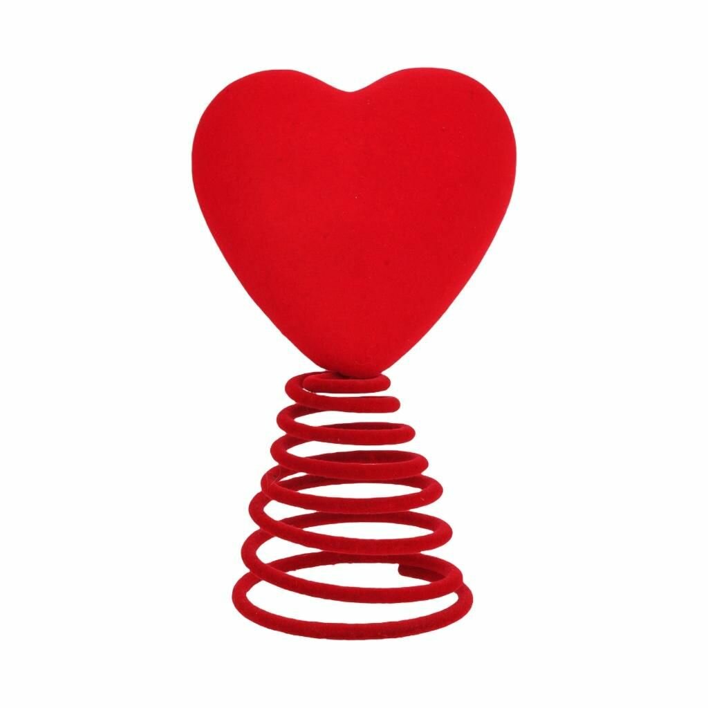 Красное сердце для украшения деревьев, - Стиль B