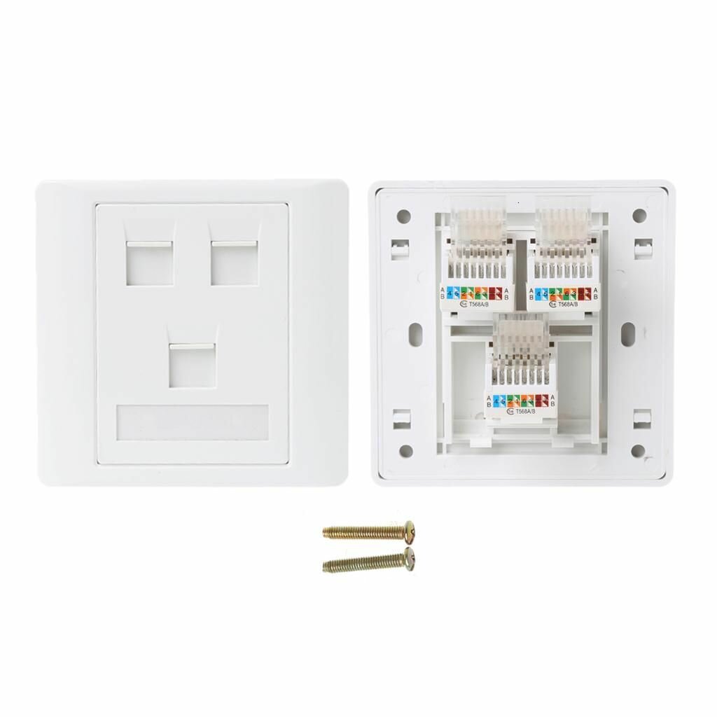 Розетка компьютерная RJ45 CAT5E, 3