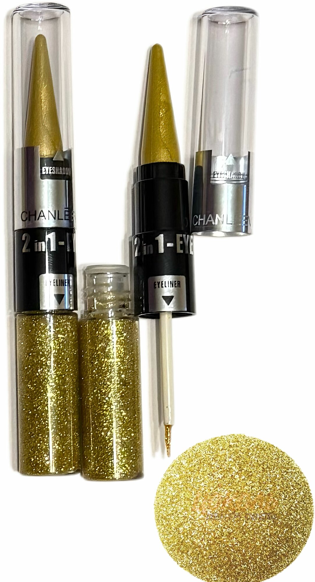 Chanleevi Подводка для глаз Eyeshadow Eyeliner Золотая 6 мл