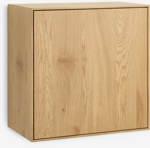 Настенная полка Jysk GEDSER Ш55 x В55 x Г30 см 1 ящик цвет теплый дуб 1 шт.