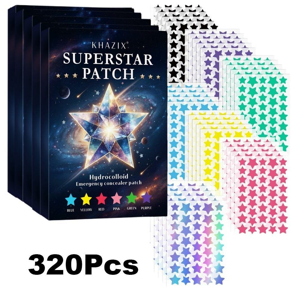Патчи со звездами и прыщами, красочные невидимые наклейки для удаления прыщей, уход за кожей