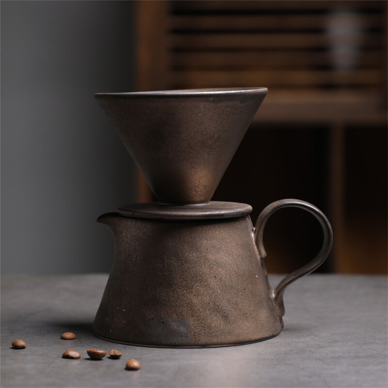 Керамический набор для кофе V60, фильтр для кофе, керамическая чашка, кофейник, горячая распродажа, совместный кофейник