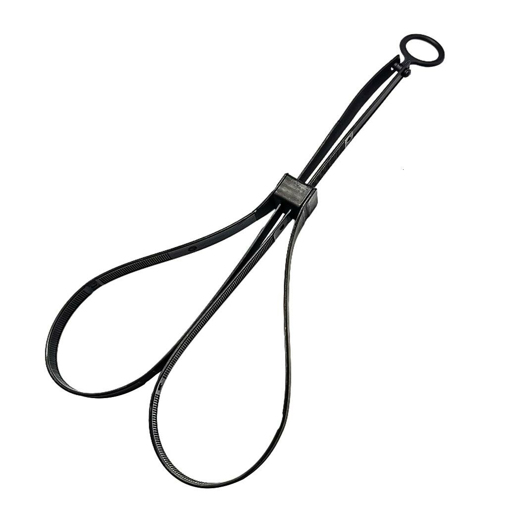 Желтые черные нейлоновые стяжки для полиции, Черный