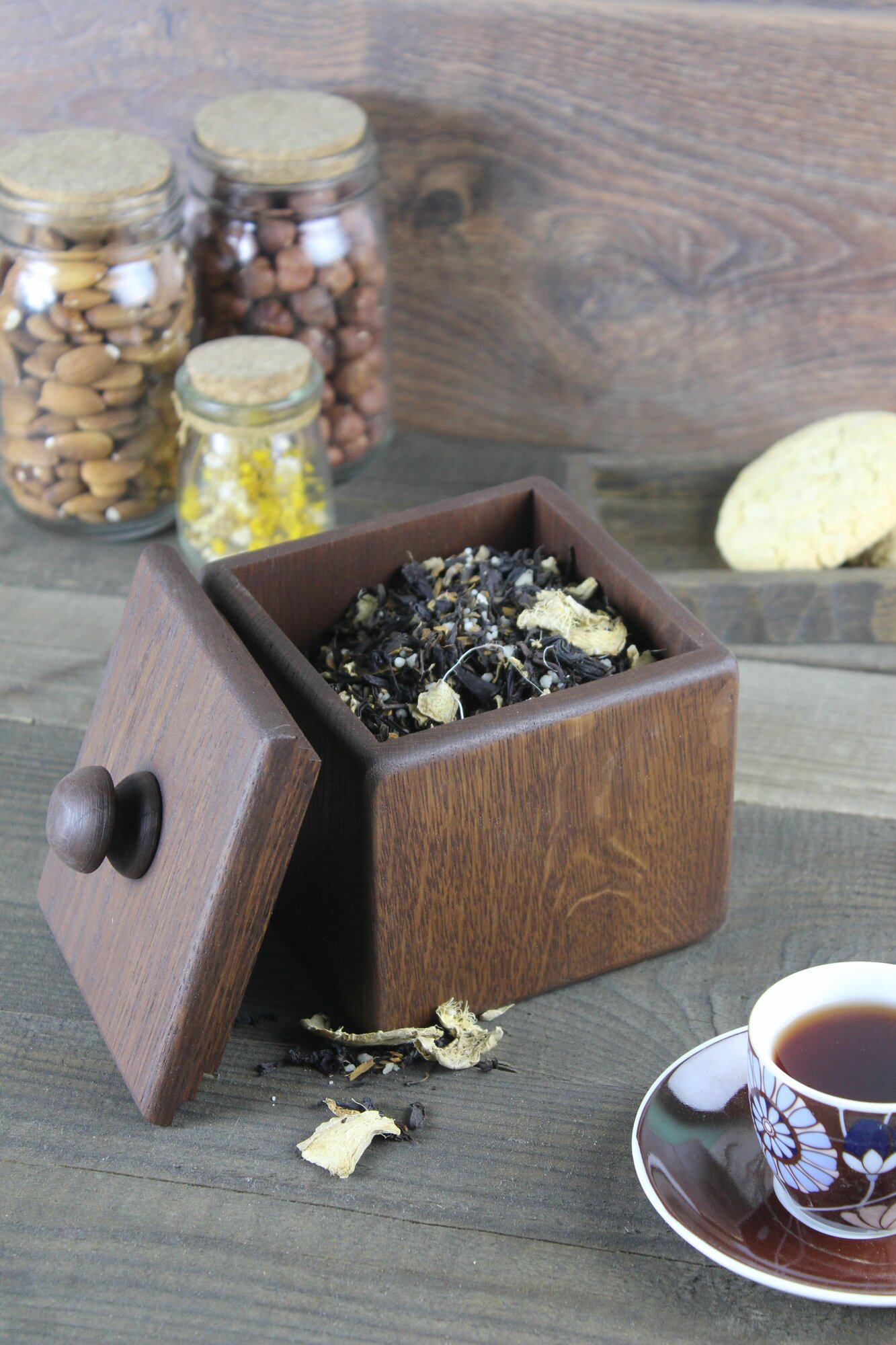 Сахарница с крышкой малая шоколад