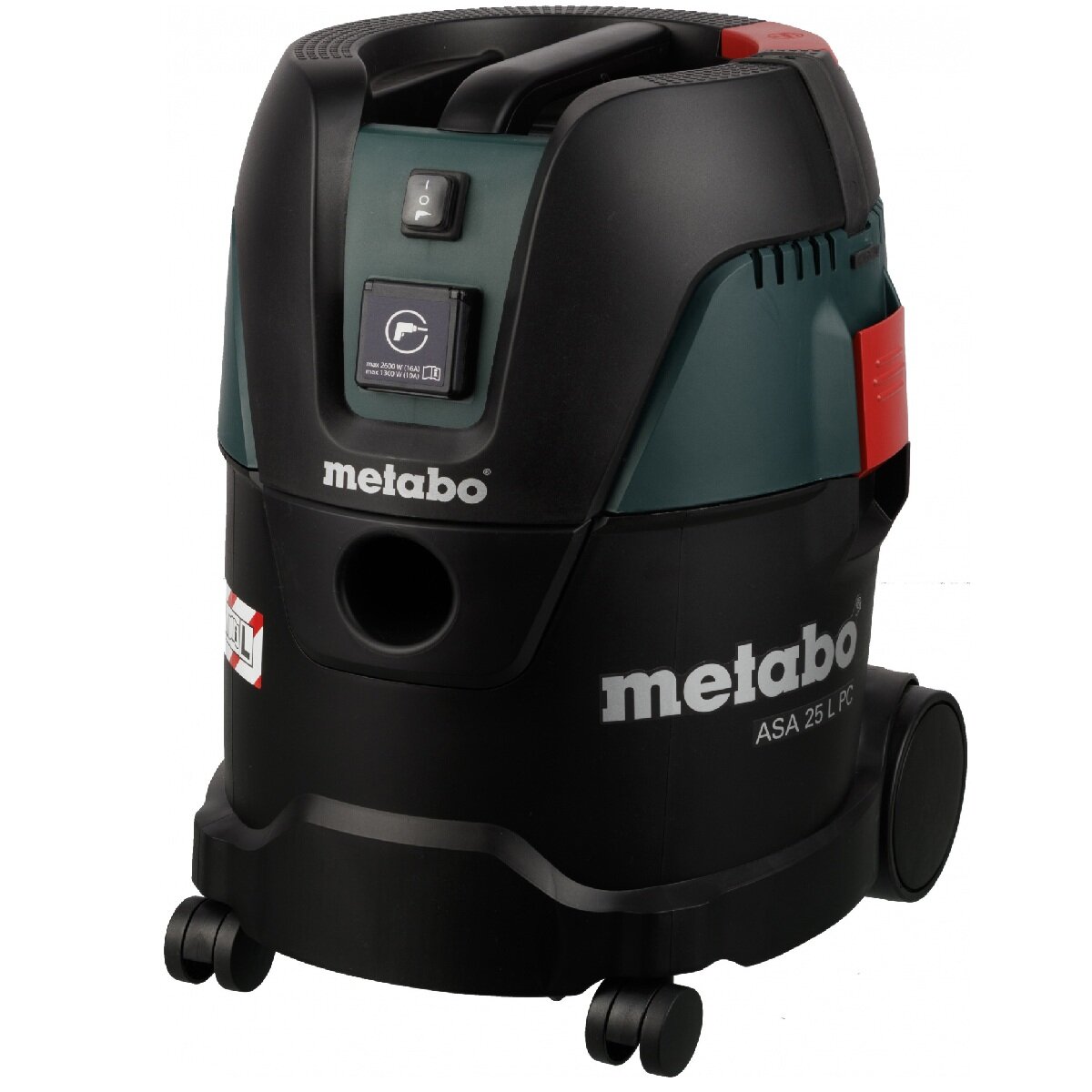 Строительный пылесос Metabo ASA 25 L PC 1250Вт сухая/влажная зеленый