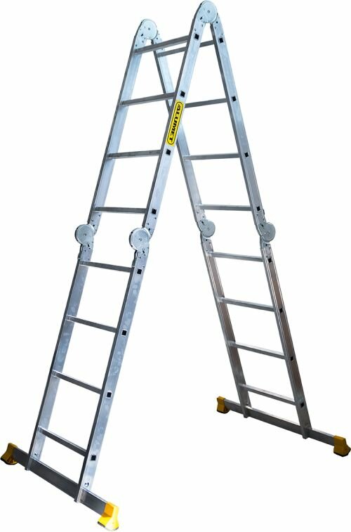 Профессиональная лестница-трансформер Алюмет 4х4 увеличенная ширина