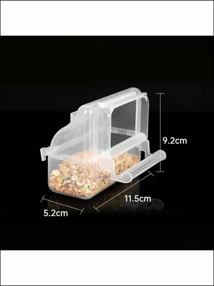 Эксклюзивная антирассеивающая кормушка с прозрачной коробкой