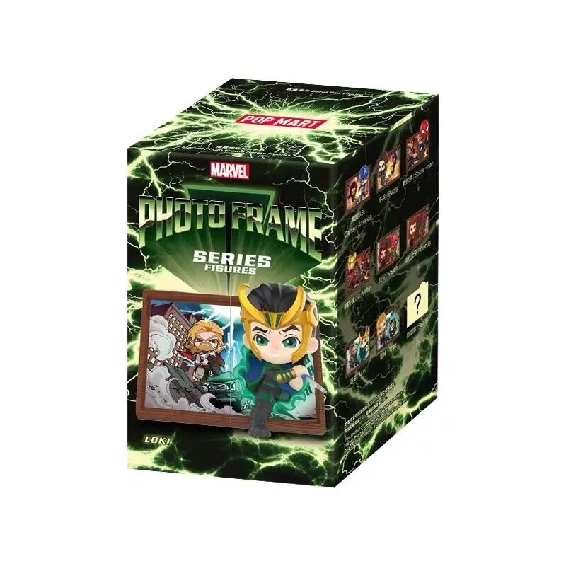 POP MART - Коллекция Marvel Photo Frame Серия Слепая коробка, Подарки, украшения комнат, 1 шт