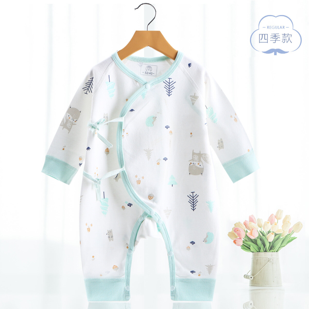 2026 Новейшие осенние зимние детские вещи для новорожденных, комбинезон класса А, чистый хлопок, базовый слой, 0-3-6 месяцев, детский ромпер