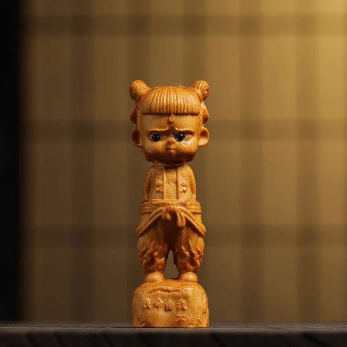 2026 Новейшая резьба по дереву в виде кипариса, тема Нежа, ручная работа, маленький орнамент, резьба по массиву дерева, подарок на день рождения, Моя судьба, Моя доля