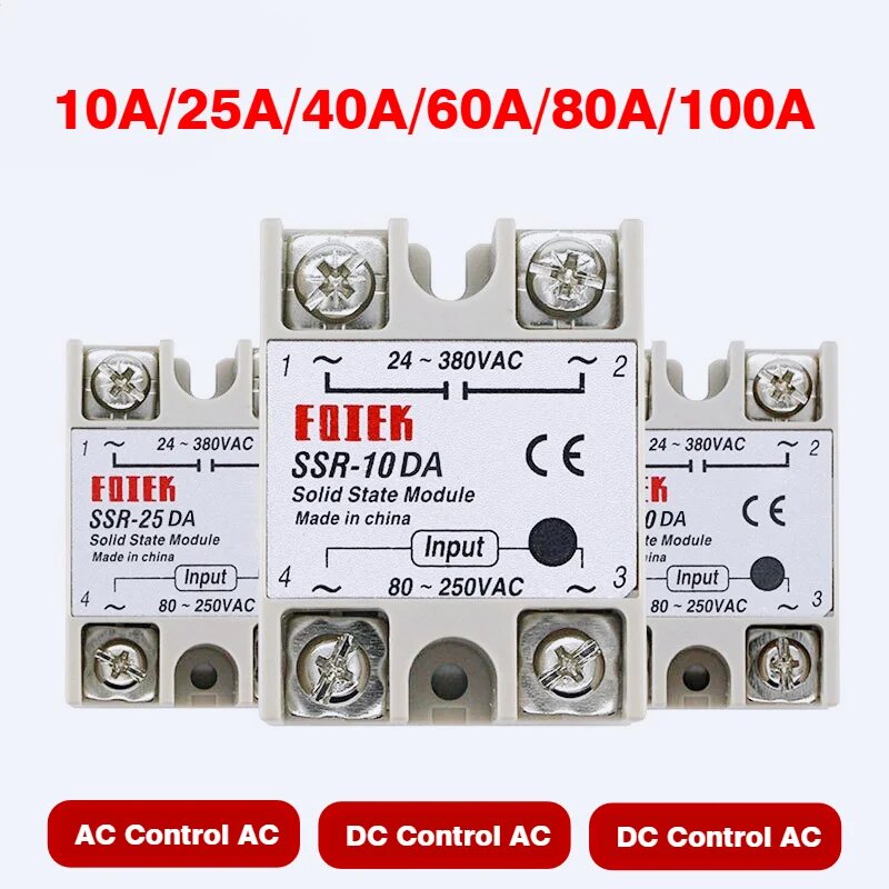 Твердотельное реле FOTEK/Yang Ming SSR-DA/AA/DD 10/25/40/60/80/100A SSR-40DA