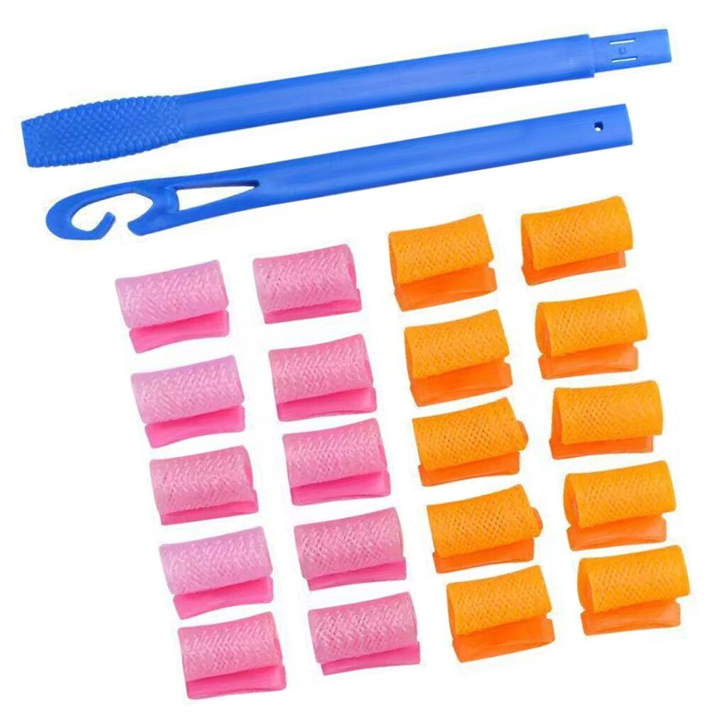 Бигуди для завивки волос для ежедневного использования, безтепловые инструменты для завивки, экологический дружелюбный ПВХ