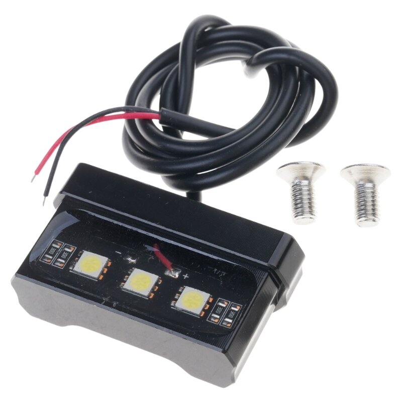 Алюминиевая Лампа Для Замены Номерного Знака Мотоцикла Со Светодиодной Подсветкой Номерного знака