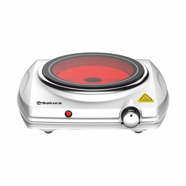 Плитка настольная с инфракрасным нагревом SA-7167S, 1 конфорка, стеклокерамика