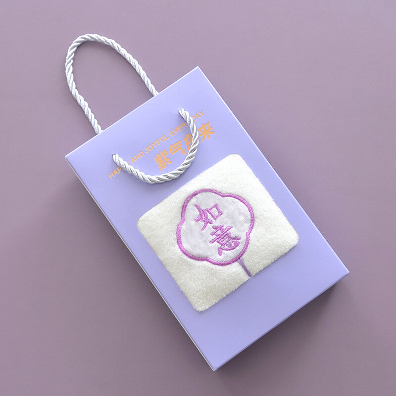 Набор полотенец с китайскими кистями, сувенир для сотрудников компании, подарок на удачу, комплект из двух предметов