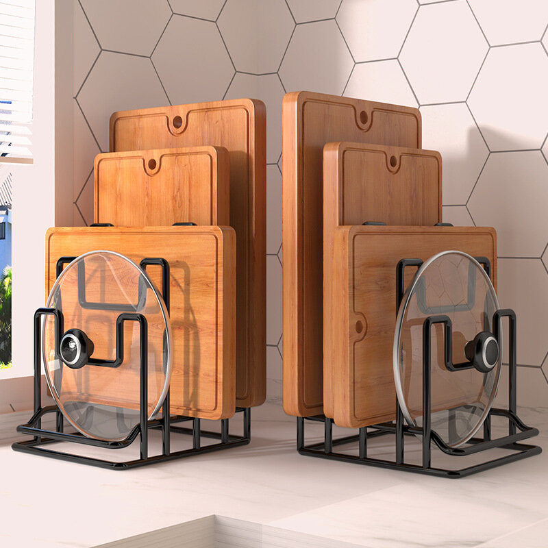 Стойка для разделочных досок, держатель для разделочных досок, многоуровневая стойка для хранения крышек кастрюль на столешнице, органайзер для дома