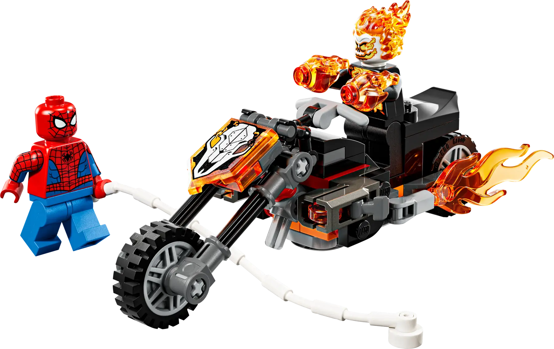 Конструктор LEGO Marvel 76335 Человек-паук против Призрачного гонщика на мотоцикле, 72 дет. — фото 1