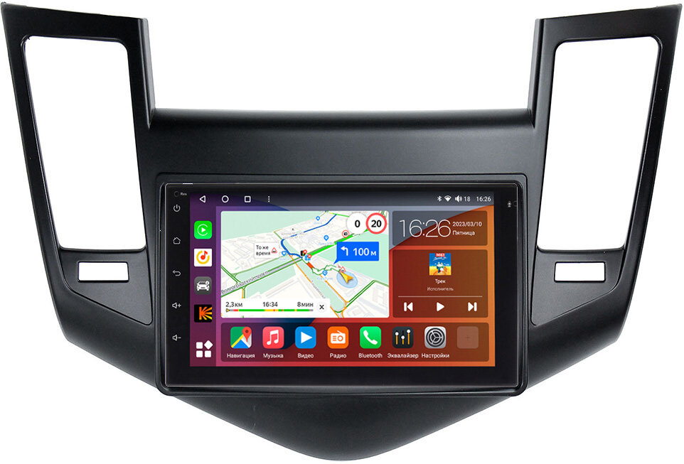 Штатная магнитола Chevrolet Cruze 2008-2012 Canbox H-Line 4479-RP-CVCRC-80 Android 10 (4G-SIM, 8/128, DSP, QLed)