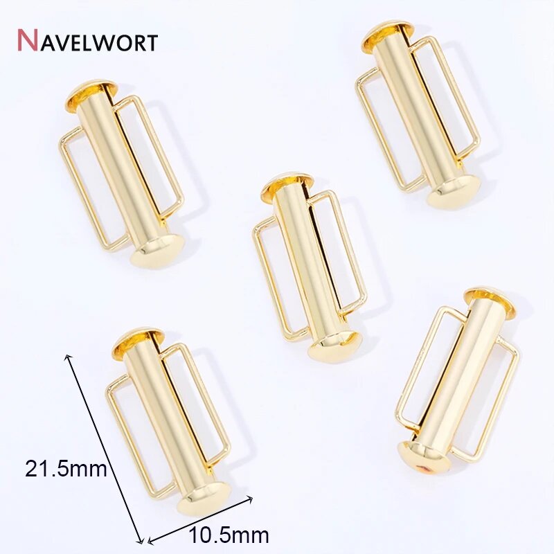 Застежки для бижутерии NAVELWORT, 18K позолота, 3 шт