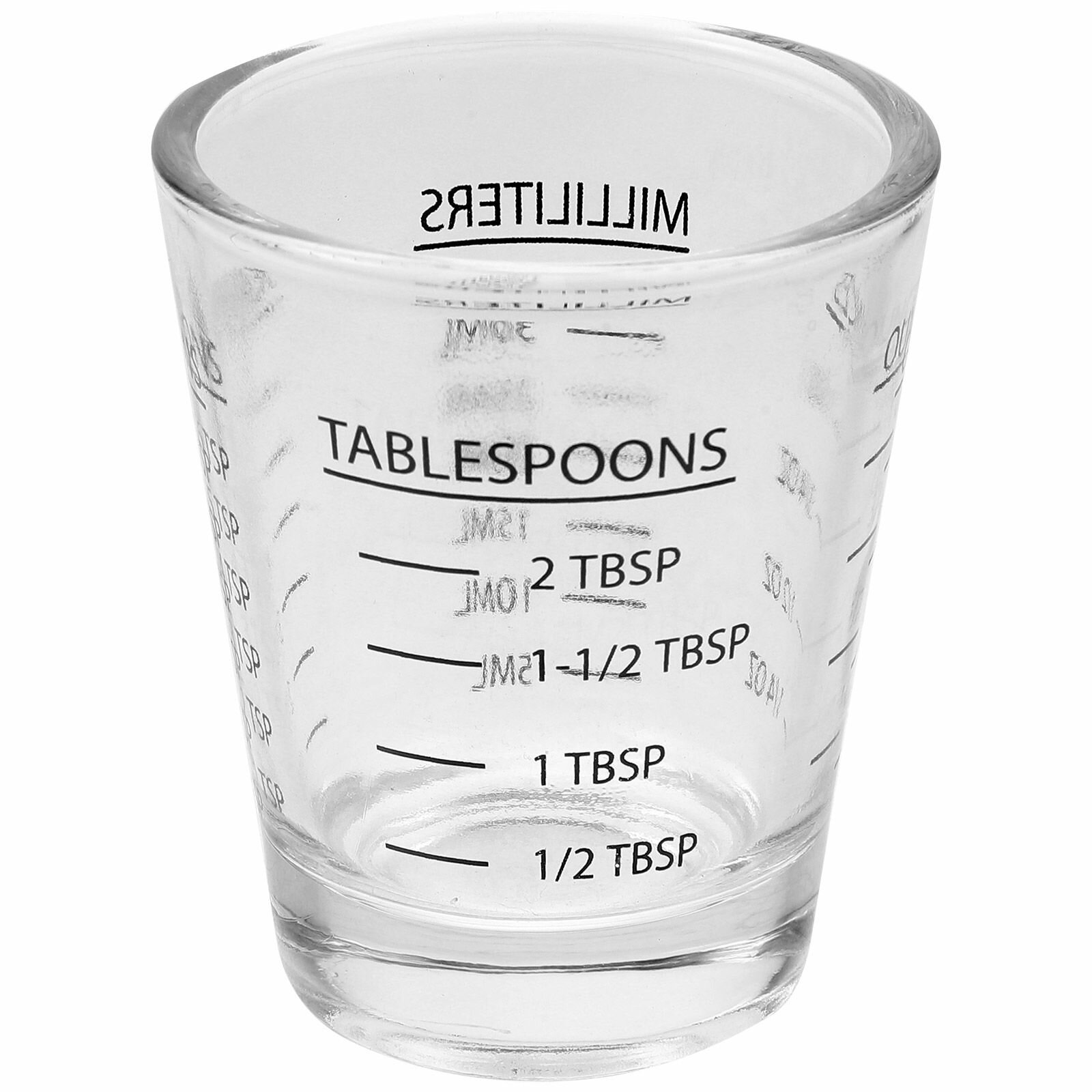 Стеклянный мерный стакан на 30 мл с делениями для приготовления и смешивания