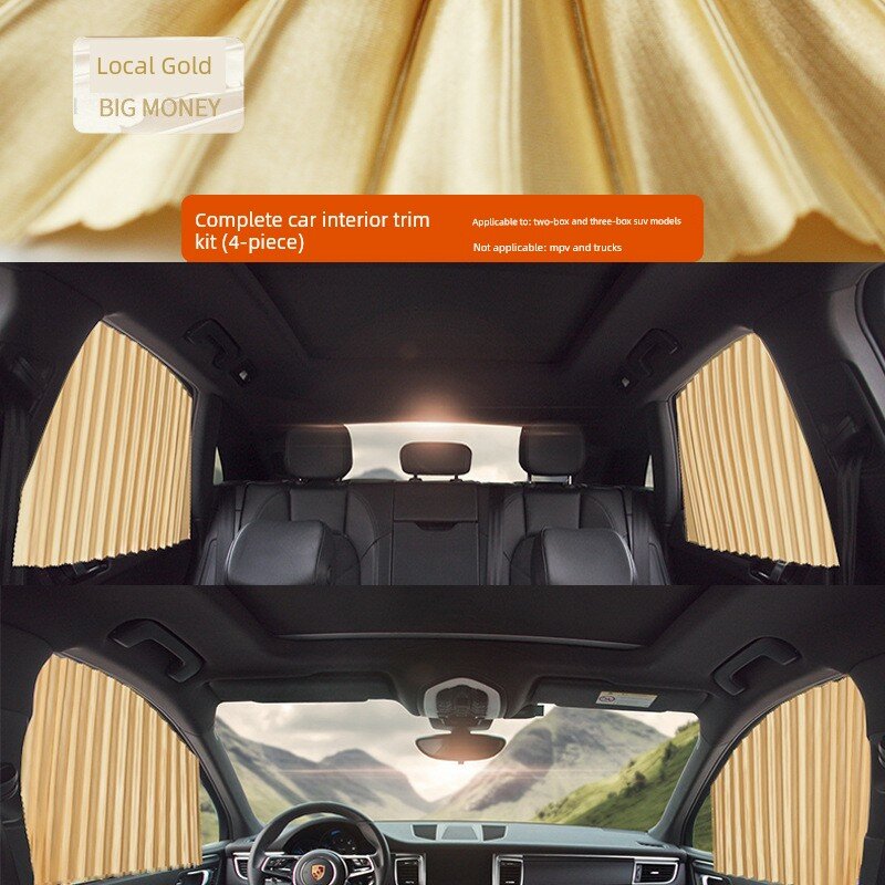 Солнцезащитные шторки для салона автомобиля, двухрельсовые, специализированные для защиты от посторонних глаз и солнца,