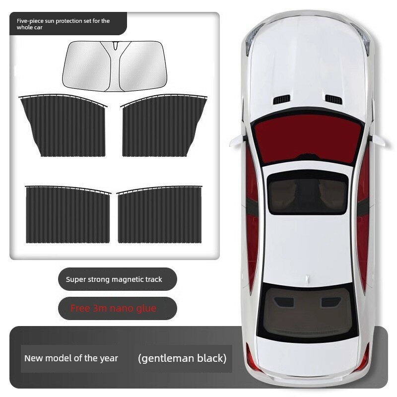 Автомобильная шторка-рольставня, защита от солнца и теплоизоляция, магнитная шторка для салона автомобиля, защита