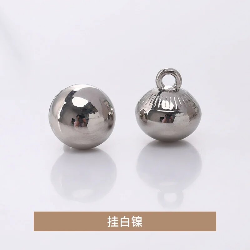 Серебряные металлические шарики для украшений