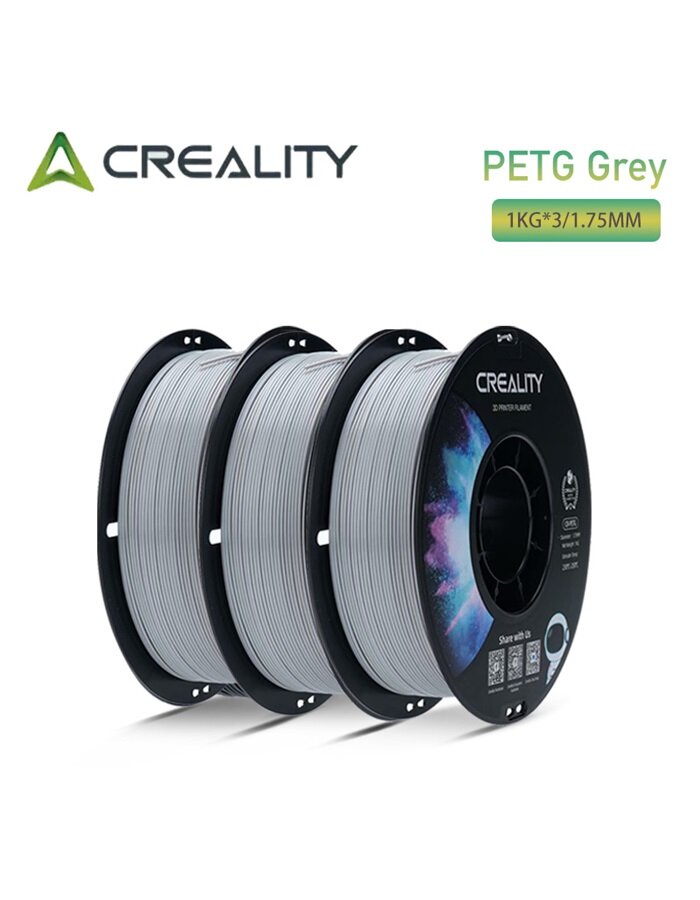 Филамент CREALITY CR-PETG 1.75мм — низкая усадка, химическая стойкость, оригинал без БФА для FDM-принтеров
