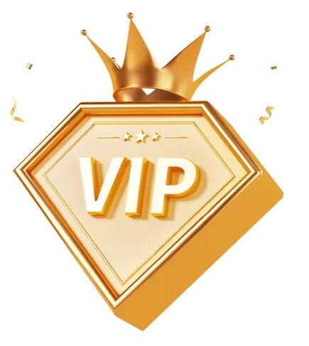 VIP значок, золотой, с короной
