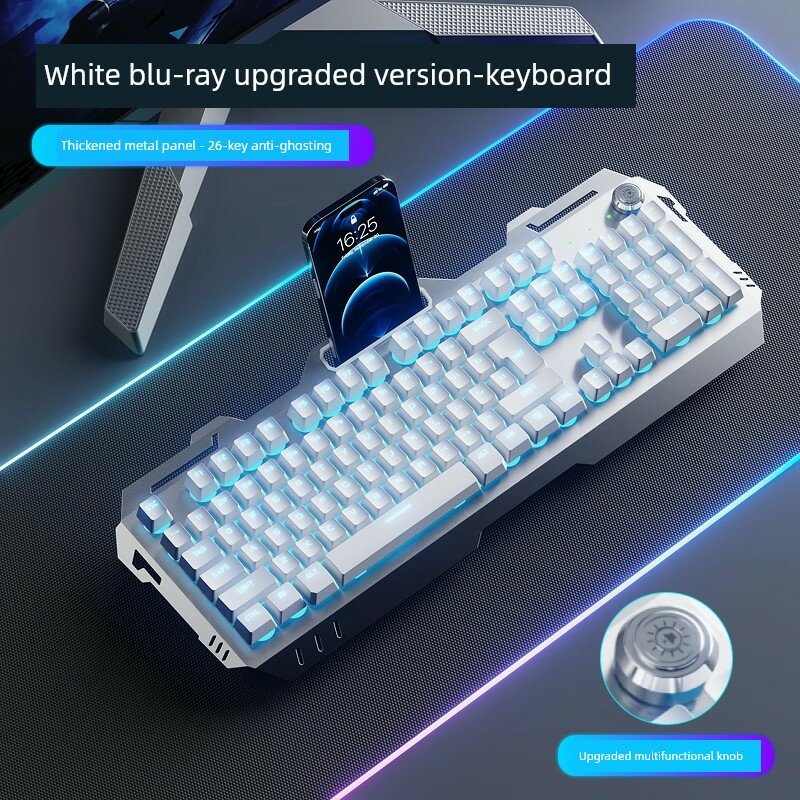 Механическая клавиатура и мышь Forerunner, комплект из трех предметов, гарнитура для компьютерных киберспортивных игр,