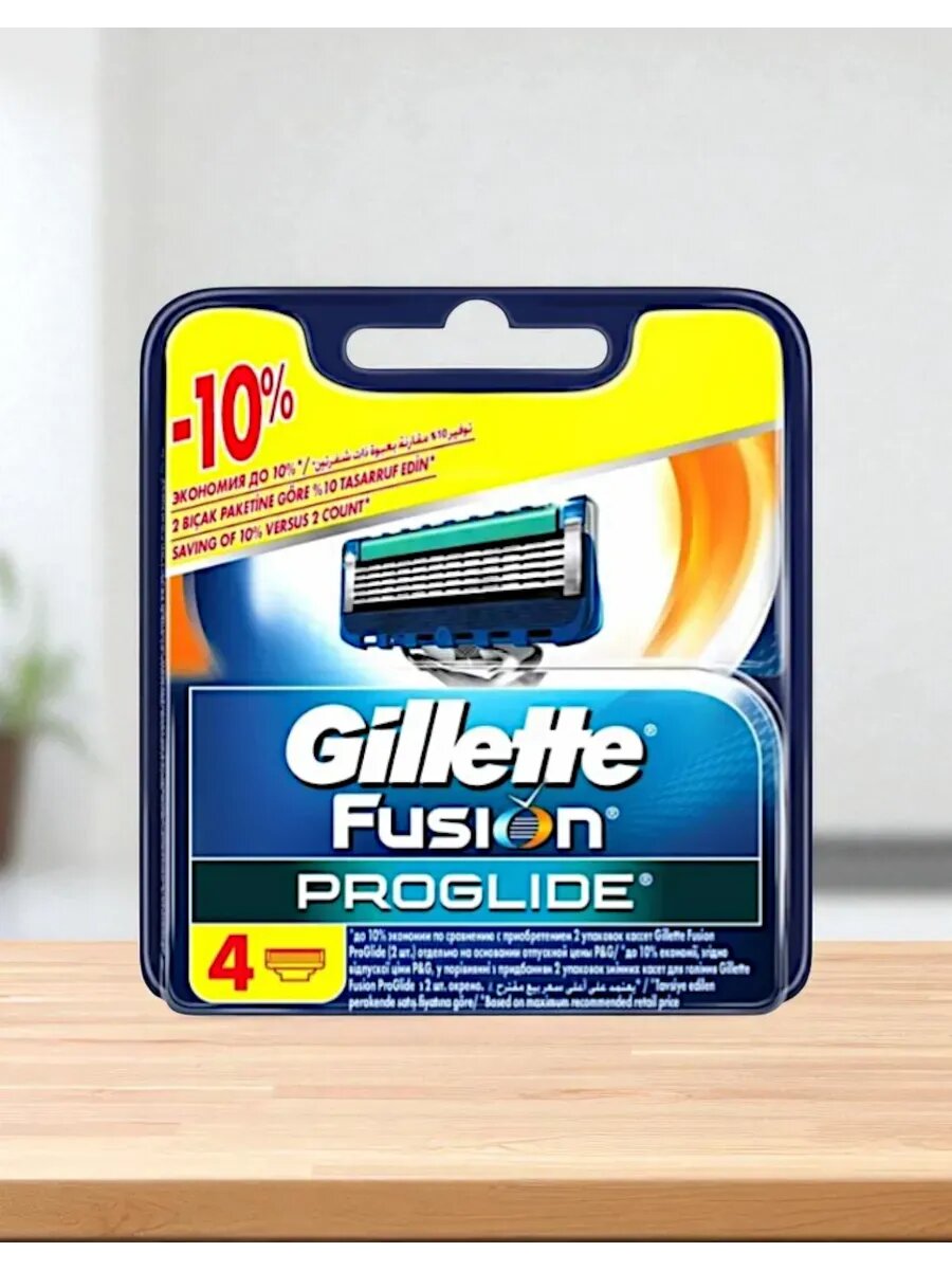 Сменные кассеты для бритья Gillette Fusion ProGlide, 4 шт