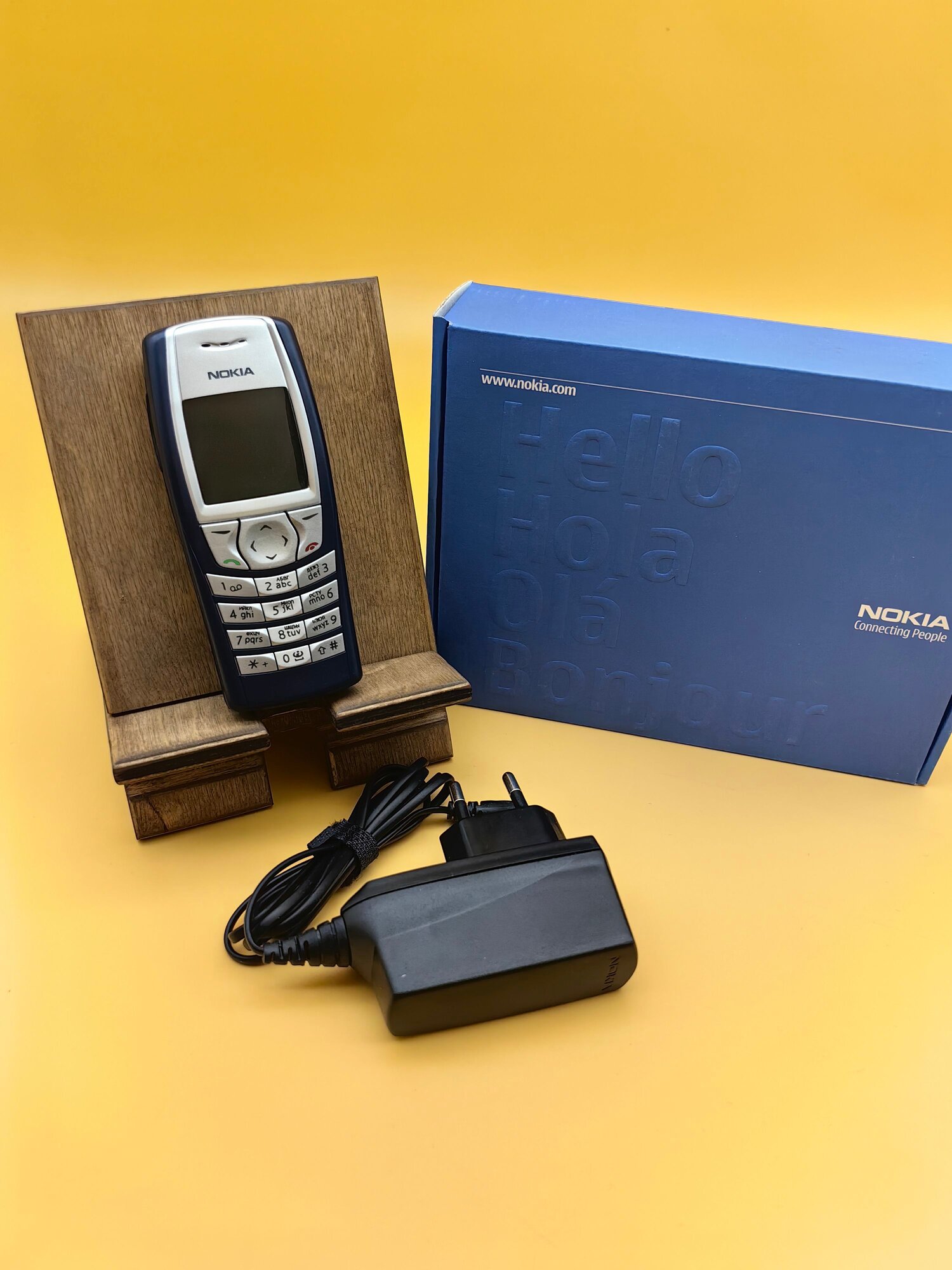 Мобильный раритетный кнопочный телефон Nokia 6610i, Темно-синий