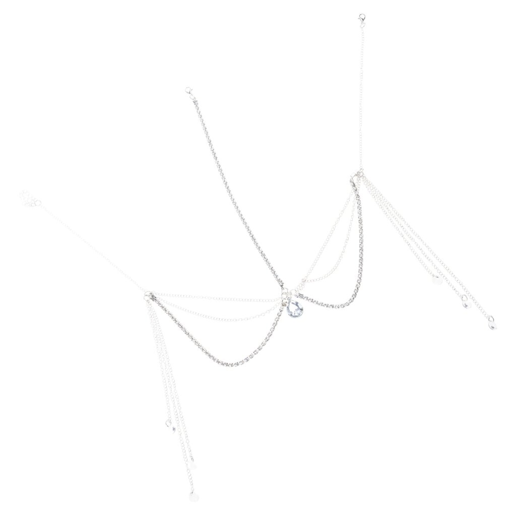 Головной убор со стразами, цепочка на голову в форме капли воды, повязка на голову с кристаллами, свадебная цепочка для волос, головной убор для женщин, ювелирные изделия